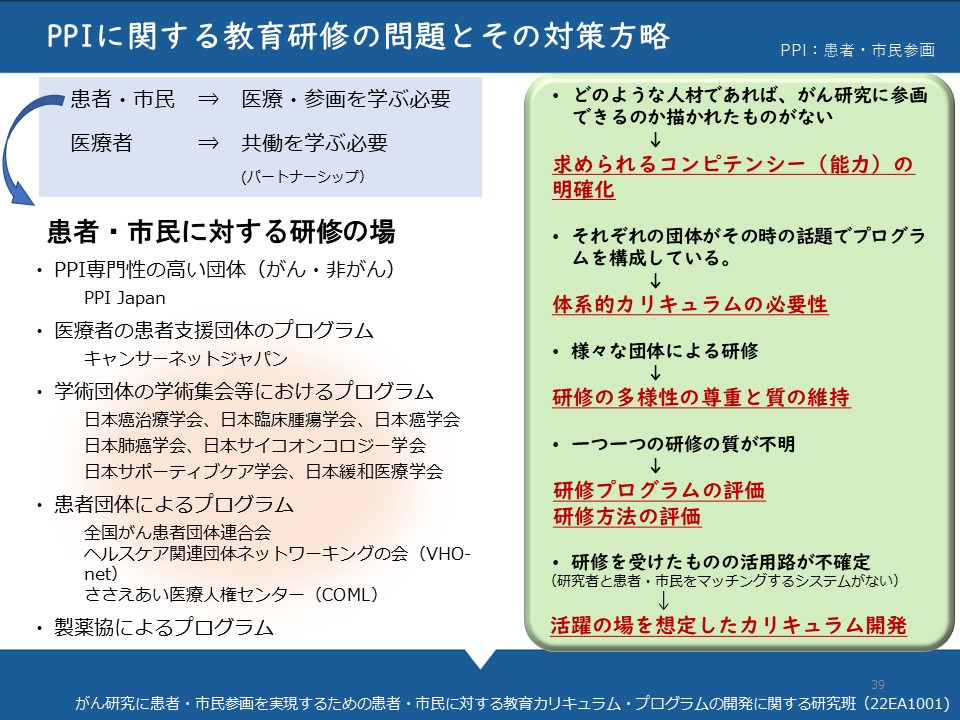 患者・市民参画と広場ができるまで - がん研究 患者・市民参画・マナビの広場